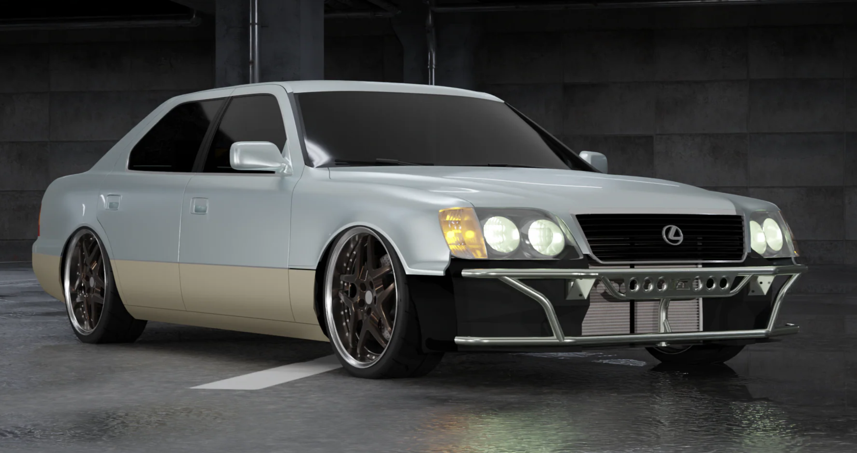 Lexus LS400 Bash Bars – True Focus Fabrication