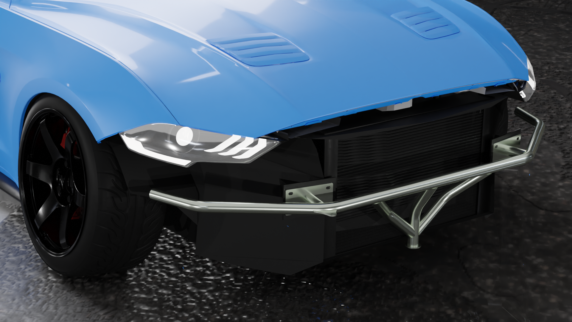 Ford Mustang S550 (2018-2023) - Standard Front Bash Bar – True Focus ...