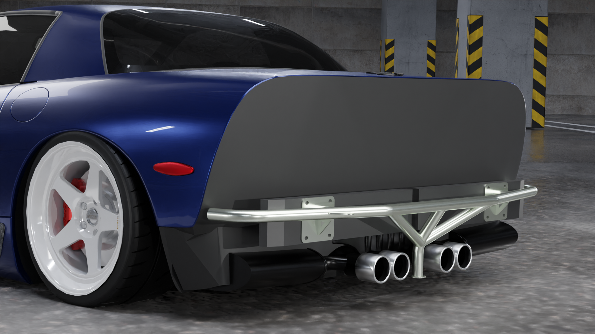 Chevrolet C5 Corvette - Standard Rear Bash Bar – True Focus Fabrication