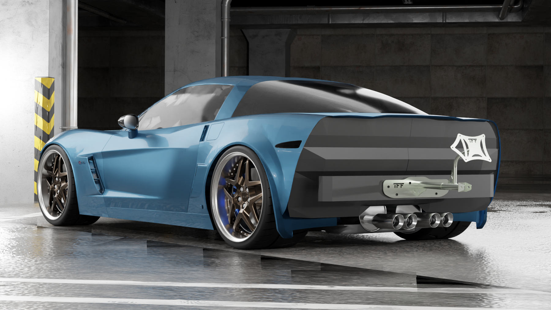 Chevy C5 / C6 Corvette - Drag Parachute Mount – True Focus Fabrication