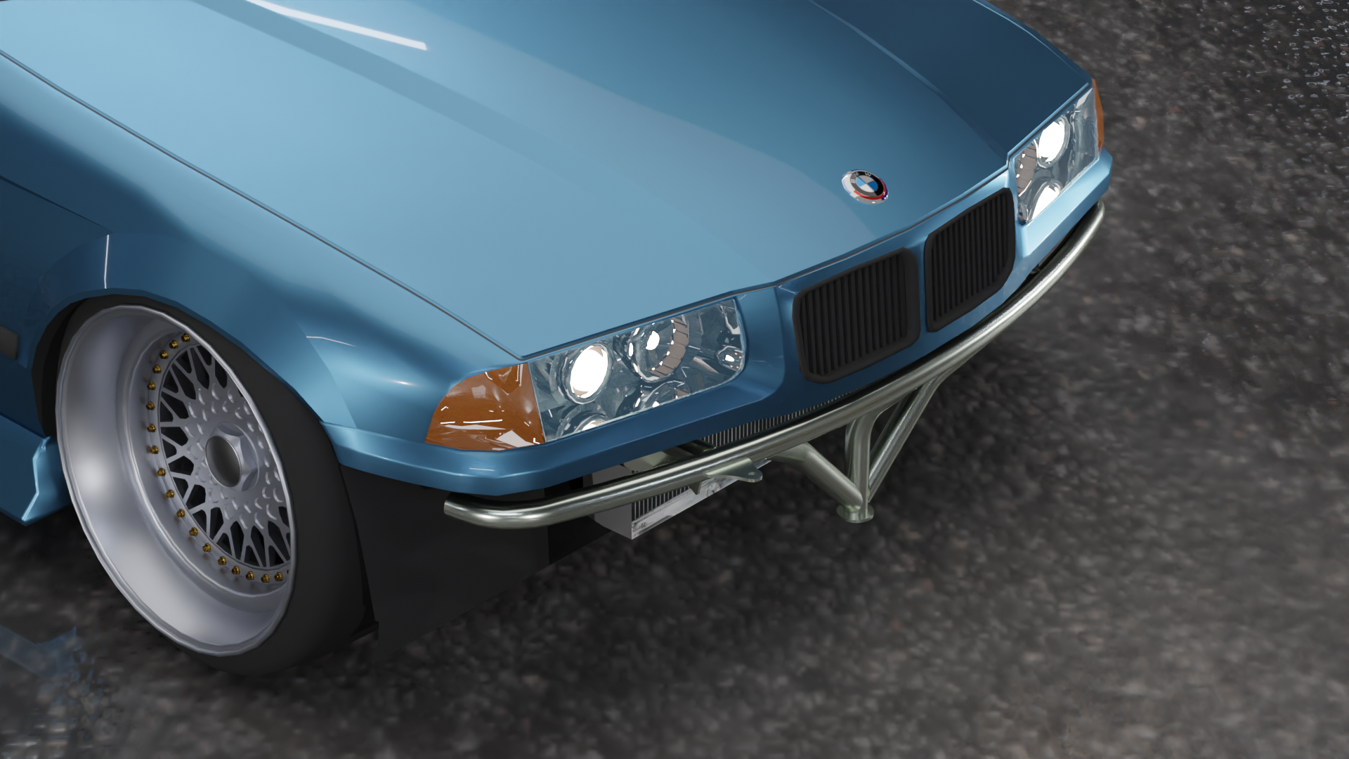 BMW E36 - Standard Front Bash Bar – True Focus Fabrication