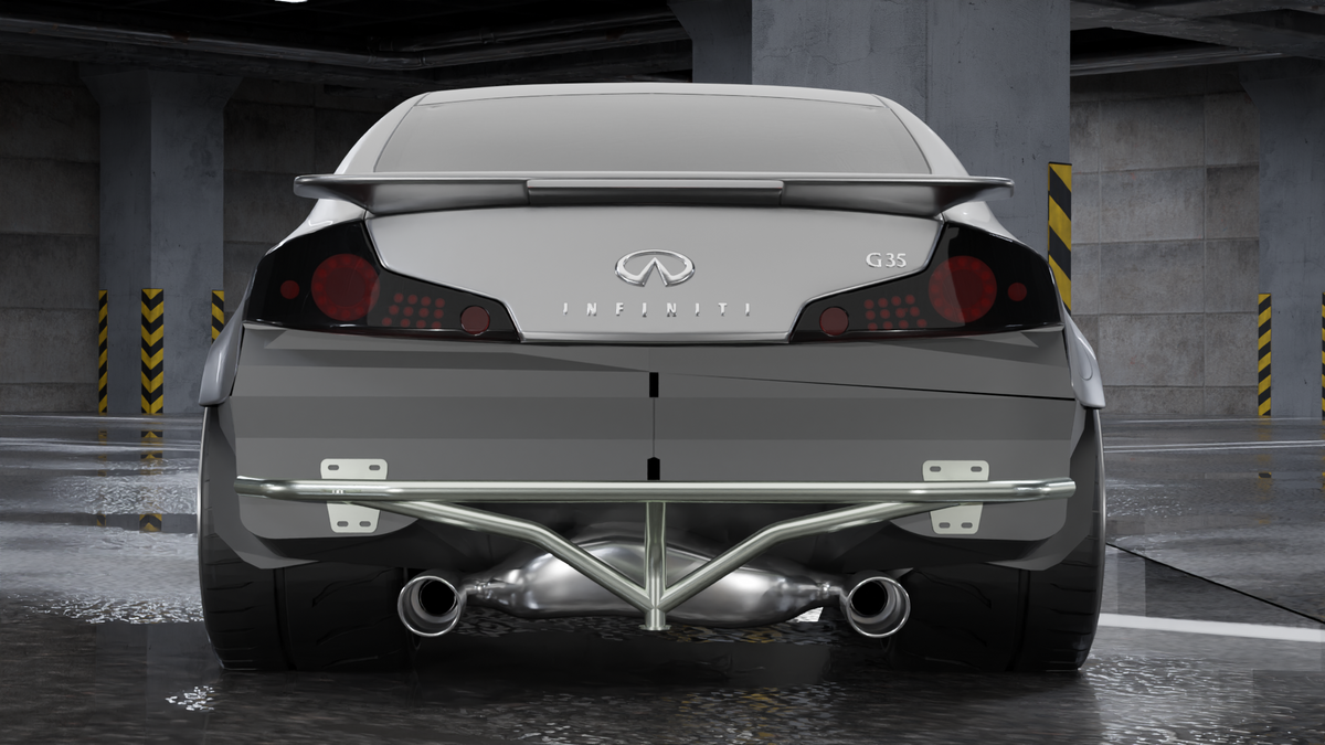 Infiniti G35 Coupe - Rear Standard Bash Bar – True Focus Fabrication