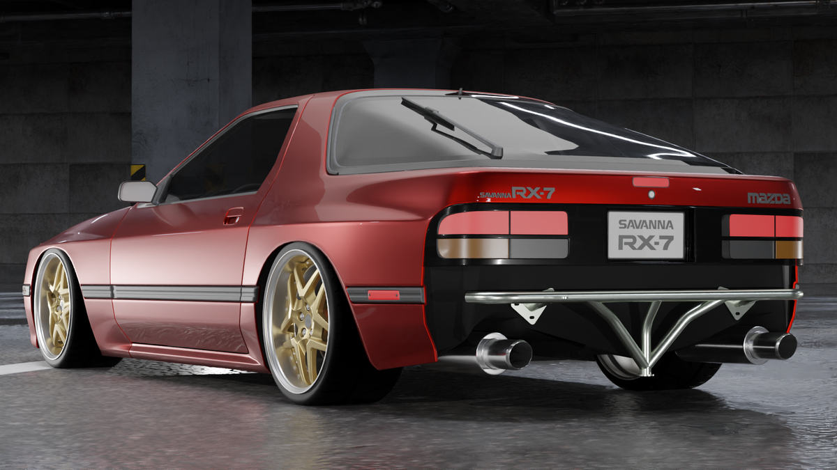 Mazda RX-7 FC - Rear Standard Bash Bar – True Focus Fabrication