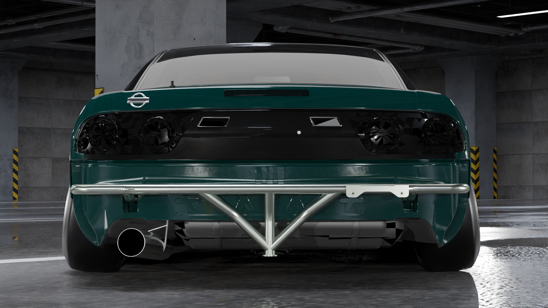 Nissan 240SX S13 Hatchback - Rear Standard Bash Bar – True Focus ...