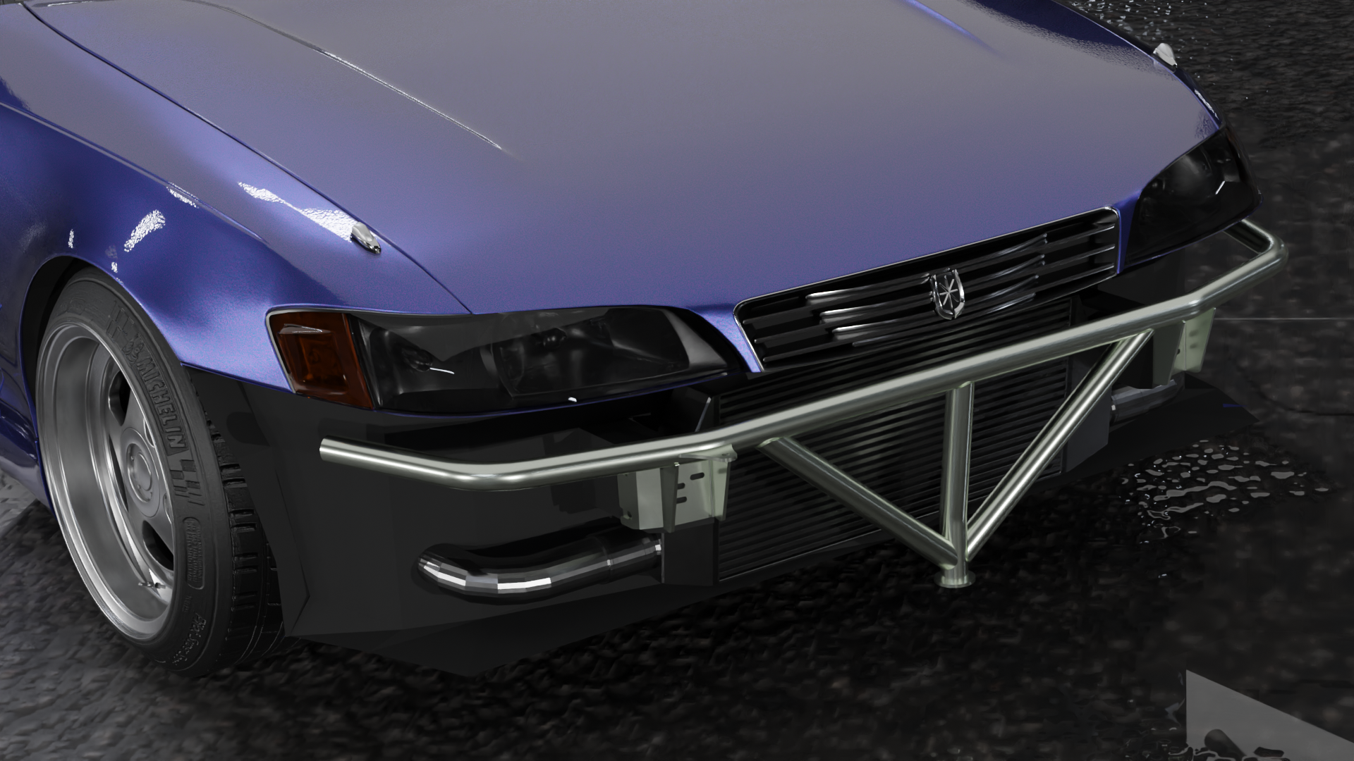 Toyota JZX90 | Mark II - Standard Front Bash Bar – True Focus Fabrication