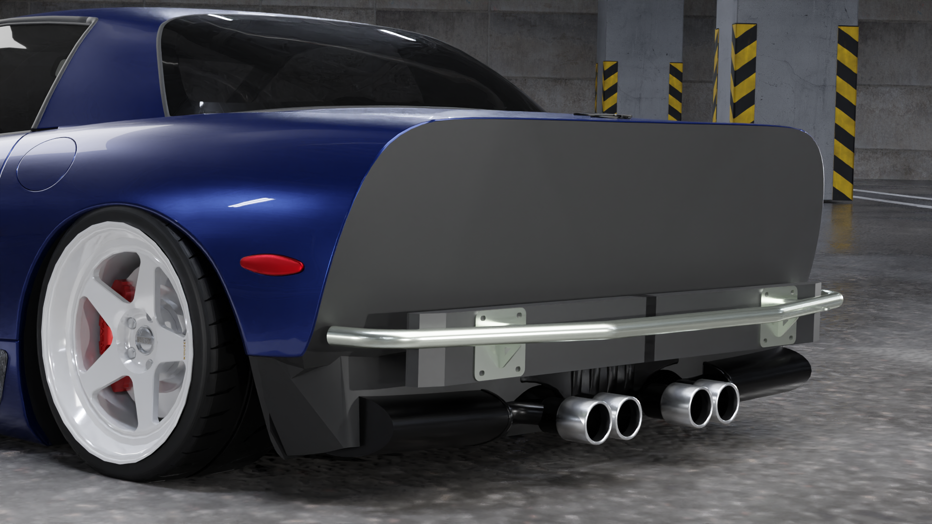 Chevrolet C5 Corvette - Standard Rear Bash Bar – True Focus Fabrication