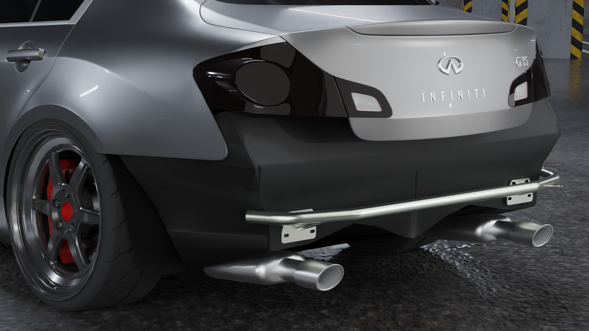 Infiniti G35 Sedan (07-08) | G37 Sedan - Rear Standard Bash Bar – True ...